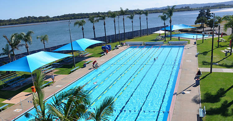Ballina Swimming Pool & Waterslide | River Street, Ballina, NSW | White ...
